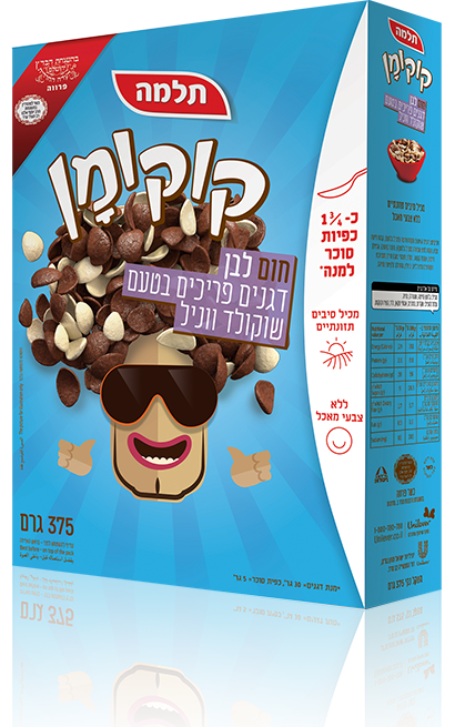 קוקומן חום לבן 375 גרם | תלמה